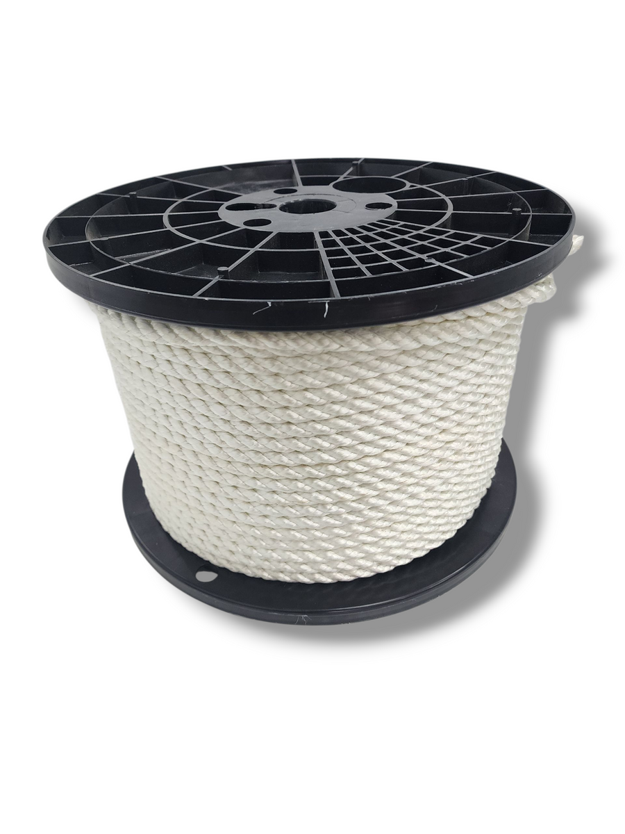 USA Rope 1/4" 3-Strand Twisted Nylon Rope | General Purpose Utility Rope